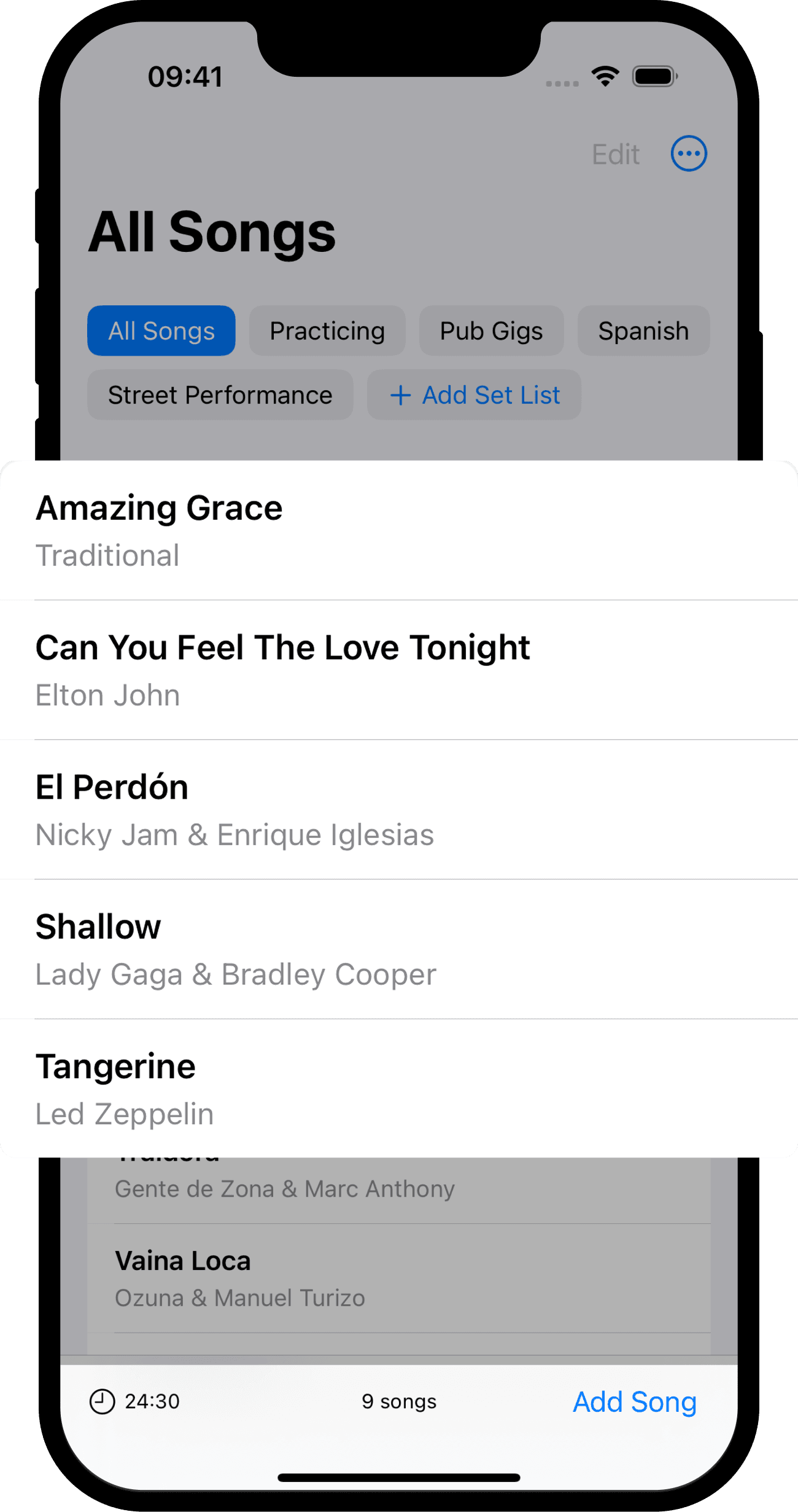 Songbookly | Songbook & Set List App for iOS & Mac